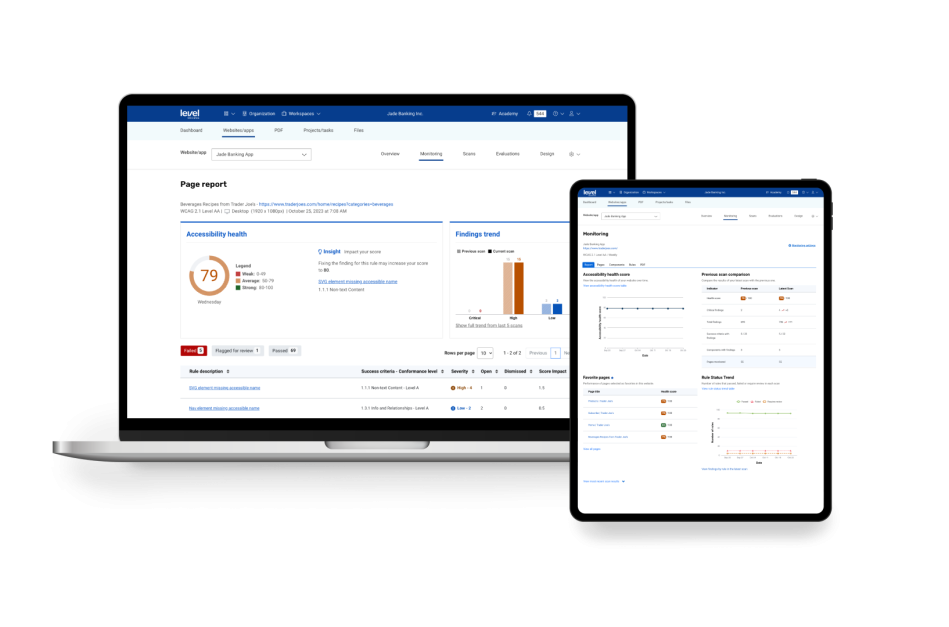 Reporting & Analytics | Accessibility Insights | Level Access